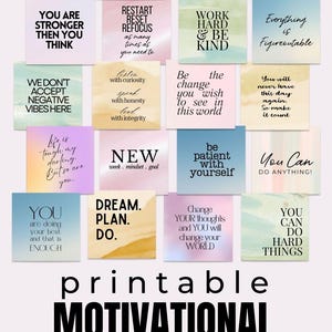Quote Cards Deck Positive Quote Flash Cards Printable Positive Sayings ...