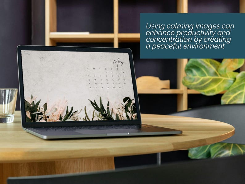 Floral Desktop Monthly Calendar 2026 Desktop Wallpaper and Icon Pack ...