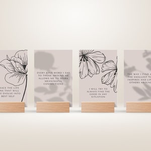 Daily Gratitude Cards Encouragement Cards Printable Positive ...