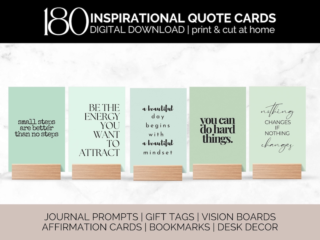 Mood Board Inspiring Quotes Inspirational Quote Cards Vision Board ...