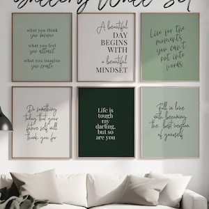 Green Office Decor, Inspirational Quote Posters, Motivational Office ...