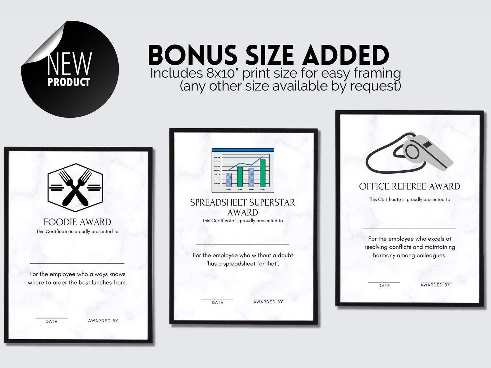 Funny Employee Appreciation Award Certificates Coworker Gift Cards ...