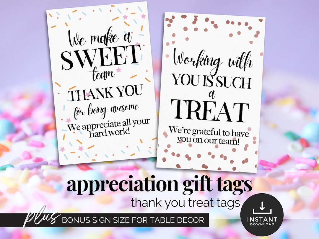 Team Thank You Gift for Coworker, Employee Appreciation Week, Volunteer ...