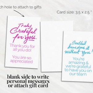 Colorful Employee Thank You Tag, Appreciation Week Tag, Company Gift ...