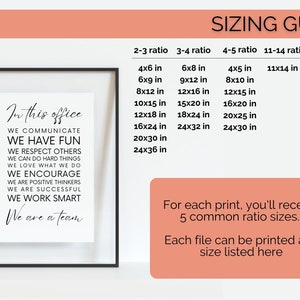 Teamwork Quote Printable Office Values Print Inspirational Wall Art HR ...