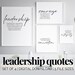 Leadership Quotes Office Decor, Printable Leadership Wall Art Set of 4 ...