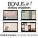 2025 Calendar Background and Desktop Organizer Bundle Digital Desktop ...