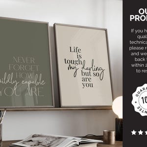 Calming Office Decor Bundle Green Prints for Office Wall Art Neutral ...