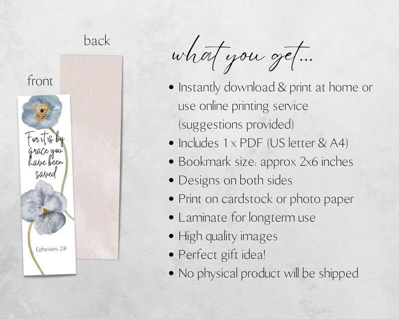 Christian Bookmark Set Bible Verses Digital Bookmark Bundle - Etsy