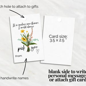 Coworker Appreciation Tags Flower Bouquet Thank You Tags Printable Mini ...