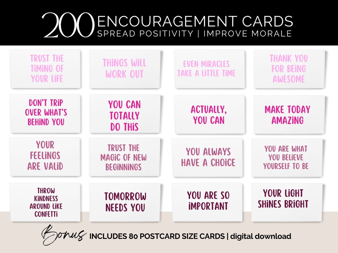 Affirmation Quote Cards Pink & Purple Positive Workplace Affirmations ...