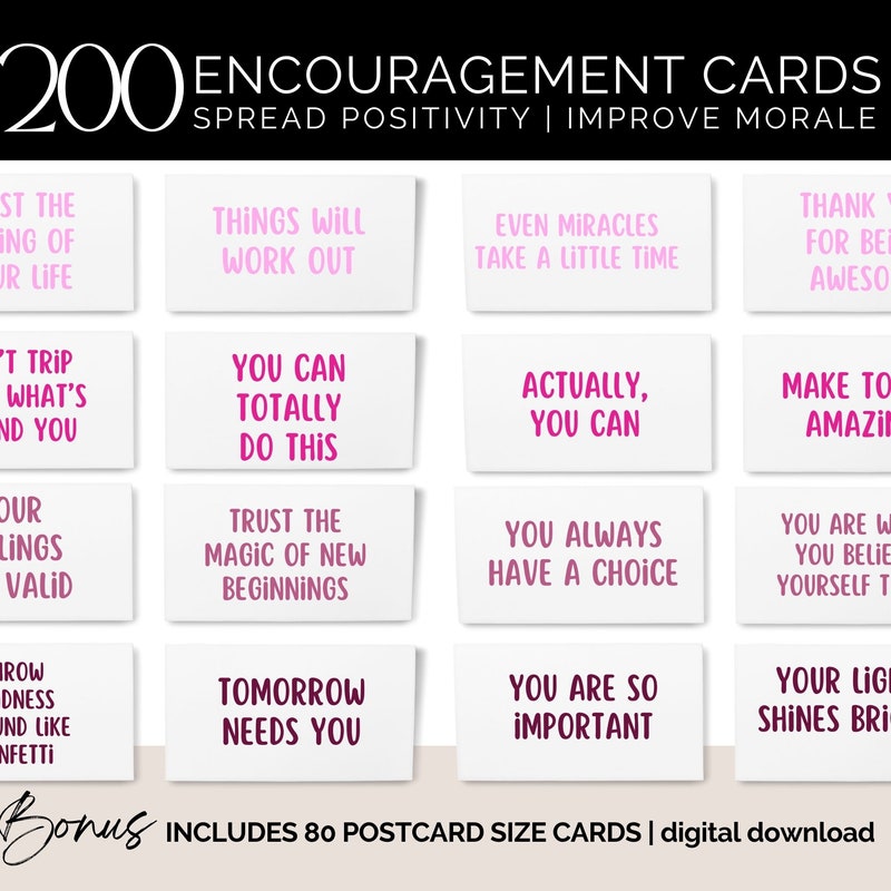 Encouragement Cards - Etsy