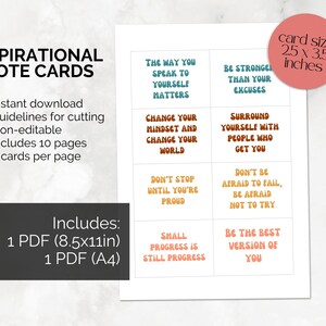 Positive Affirmation Cards to Give Away Encouraging Notes of - Etsy