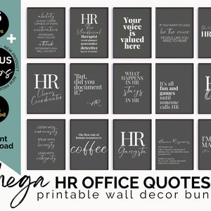 Human Resources Office Decor Bundle HR Office Wall Art for - Etsy