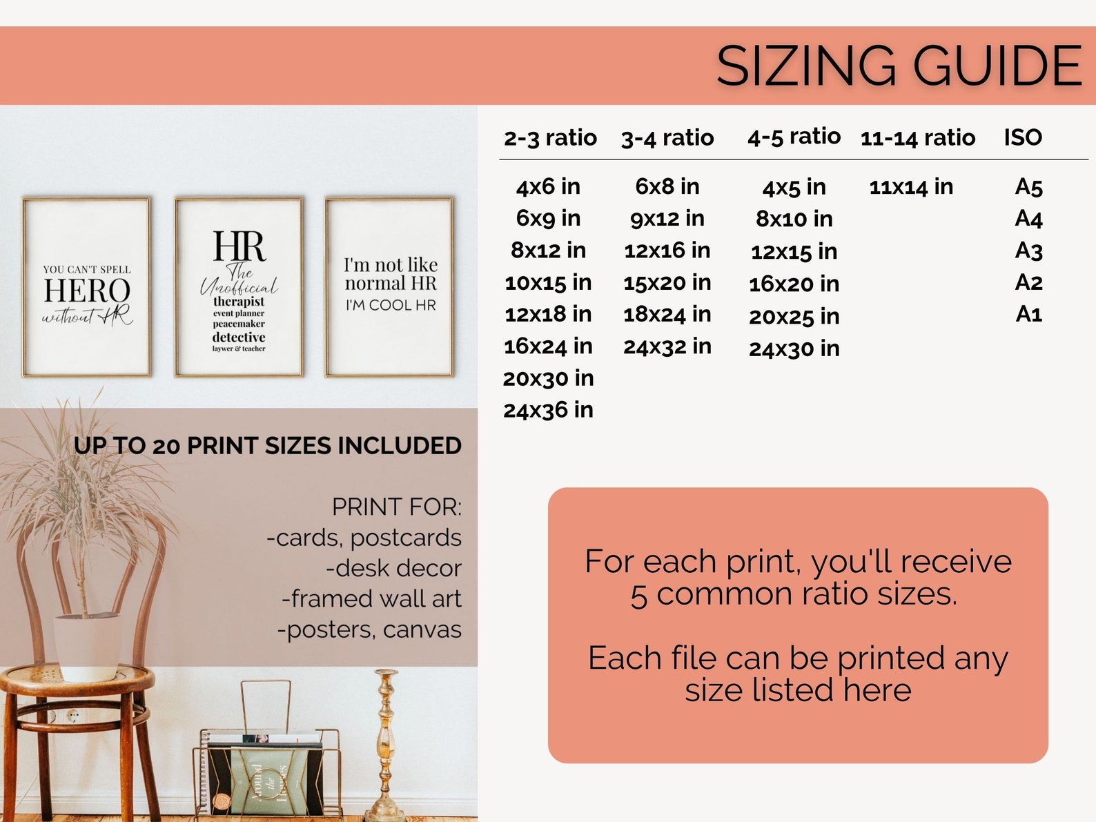 Human Resources Poster HR Office Decor for Women Funny Hr Wall Art ...