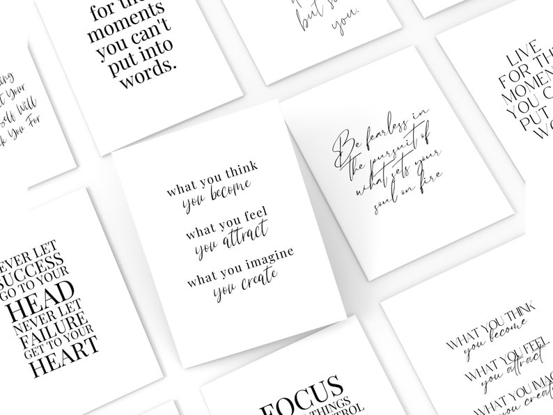 Inspirational Quote Cards Printable Affirmation Cards Digital ...