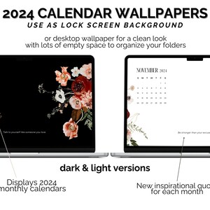 Desktop Wallpaper Floral, Desktop Background Wallpaper, 2024 Monthly ...