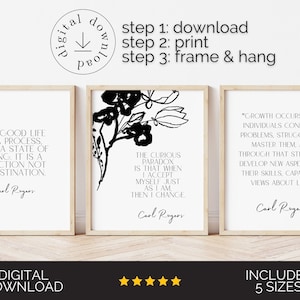 Encouragement Quotes for Counselling Office Decor, Therapy Wall Art Set ...