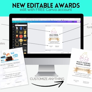 Staff Appreciation Printable Bundle, Funny Employee Award Certificates ...