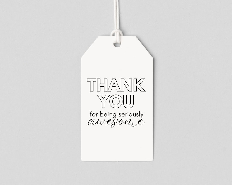 Employee Appreciation Gift Tags Printable Employee Thank You - Etsy