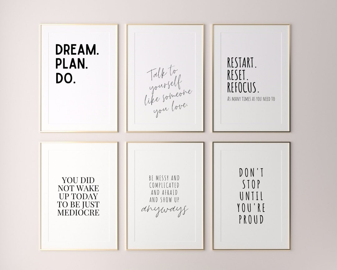 Office Decor for Women Quotes About Life Inspirational Wall Art Gallery ...