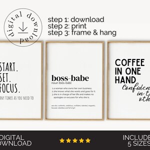 Office Decor for Women Quotes About Life Inspirational Wall Art Gallery ...