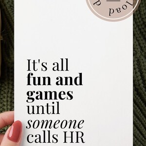 HR Office Decor for Women Office Print Human Resources Art Funny HR ...