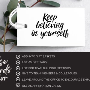 Positive Affirmation Cards to Give Away Encouraging Notes of ...