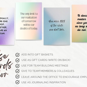 Printable Leadership Cards, Staff Encouragement Quote Cards for ...