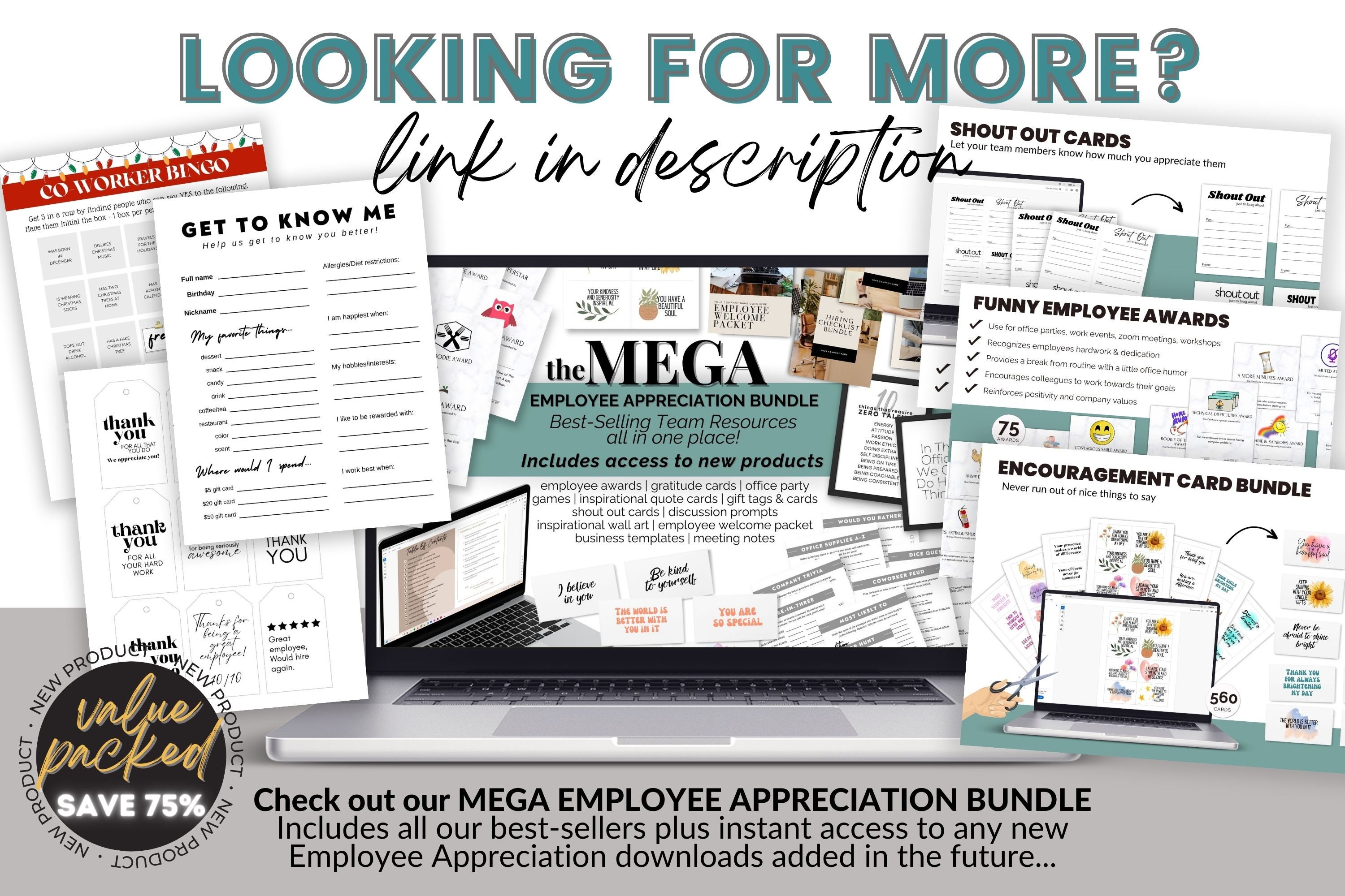 Staff Appreciation Printable Bundle, Funny Employee Award Certificates ...