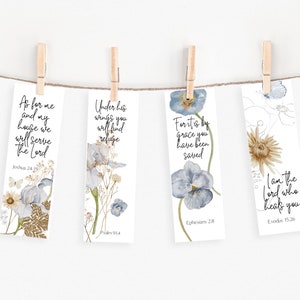 Christian Bookmark Set Bible Verses Digital Bookmark Bundle Scripture ...