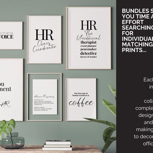 HR Manager Office Decor for Women Office Wall Art Human Resources Funny ...