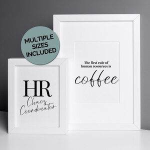 HR Office Decor for Women Office Wall Art Human Resources - Etsy