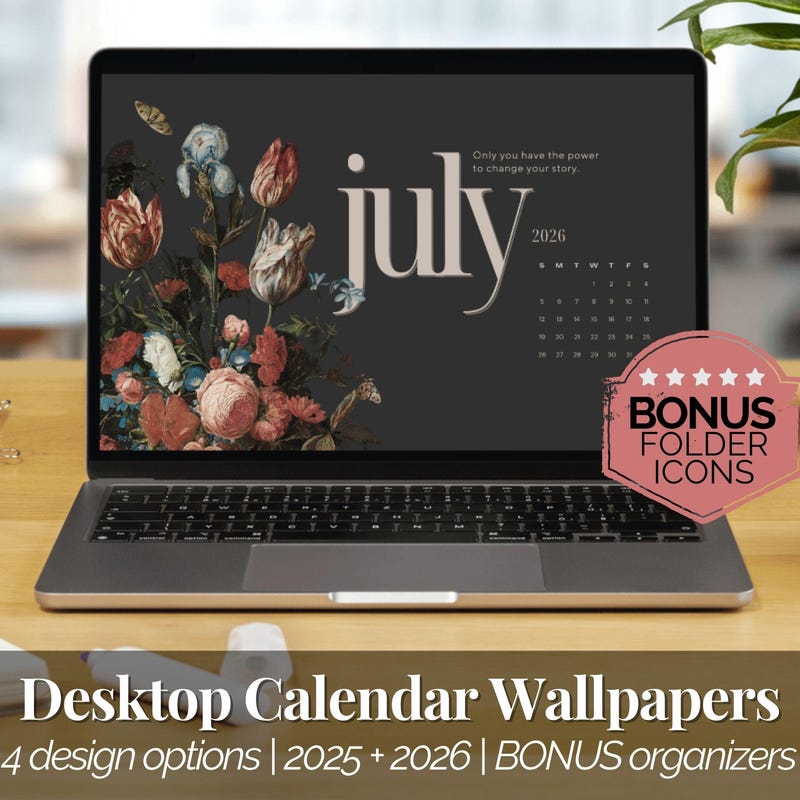 2026 Monthly Wallpaper - Etsy UK