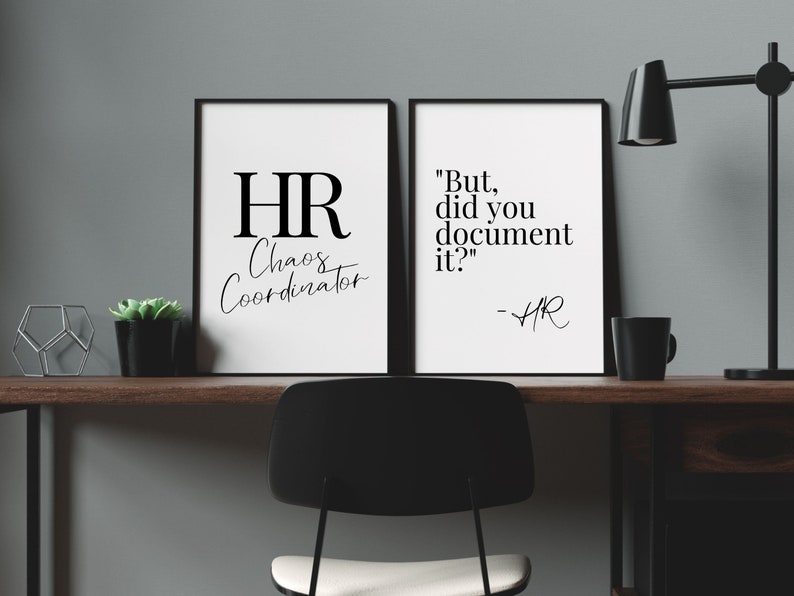 Human Resources Quote Wall Art Prints HR Poster Bundle HR Manager ...