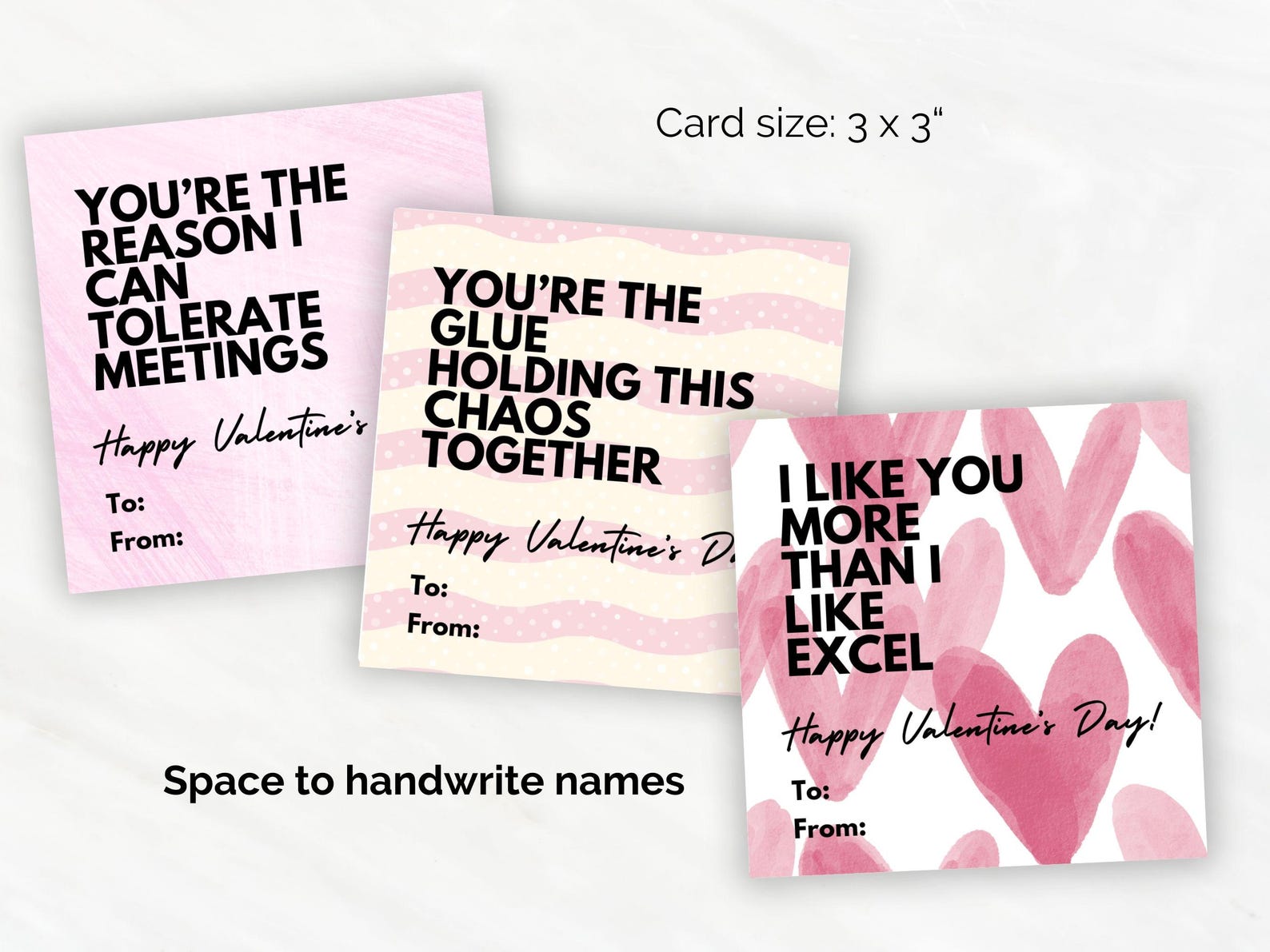 Tarjetas de San Valentín para compañeros de trabajo: etiquetas ...