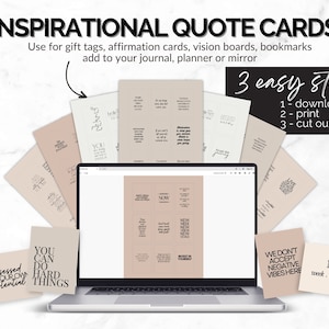 Inspirational Quote Cards Vision Board Motivational Quotes Mood Board ...
