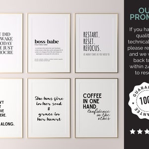 Office Decor for Women Quotes About Life Inspirational Wall Art Gallery ...