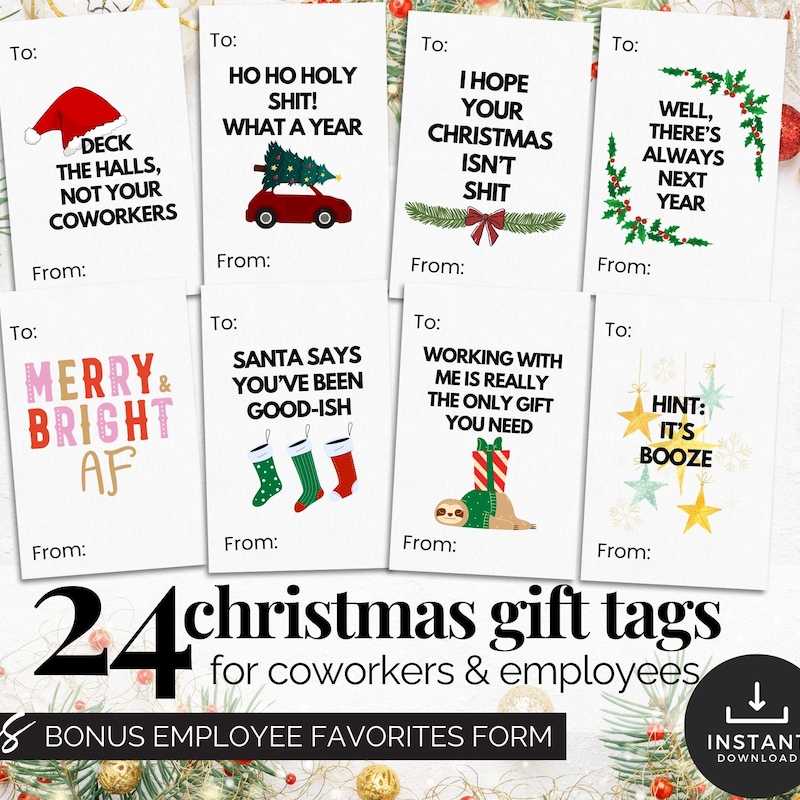 Printable Holiday Colleague - Etsy