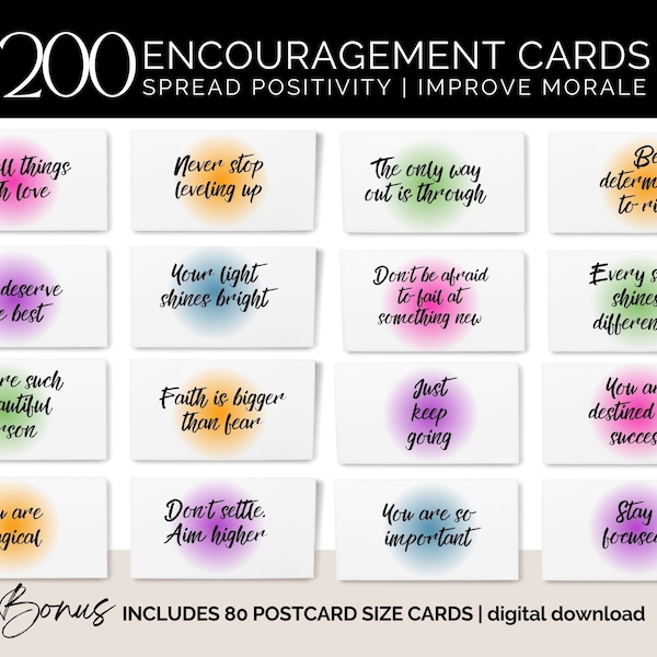 Employee Affirmation Cards - Etsy