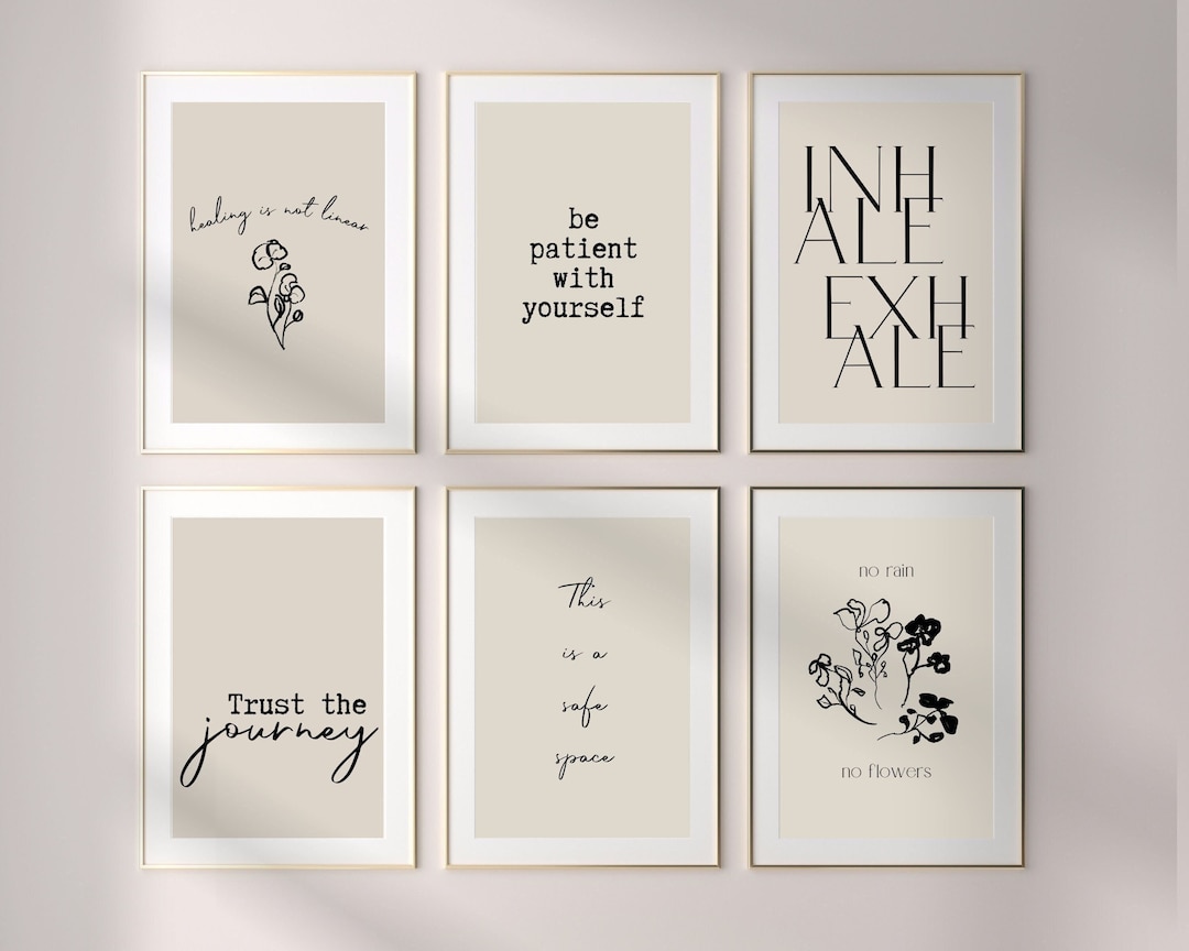 Therapy Office Decor Bundle Counseling Office Decor Printable Mental ...