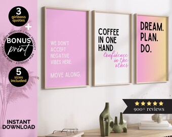 Cute Office Decor Pink Office Decor Work Quote Printable - Etsy