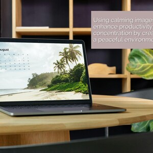 2025 Monthly Desktop Wallpaper Ocean Desktop Background Beachy Computer ...