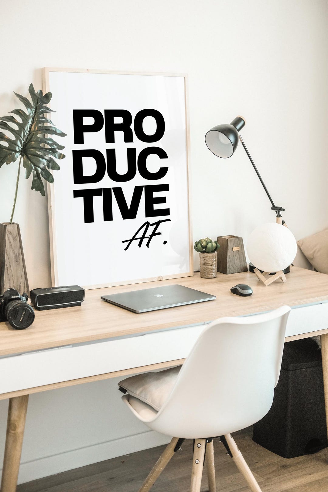 Productive Print Office Poster Quotes Motivational Workplace Wall Art ...