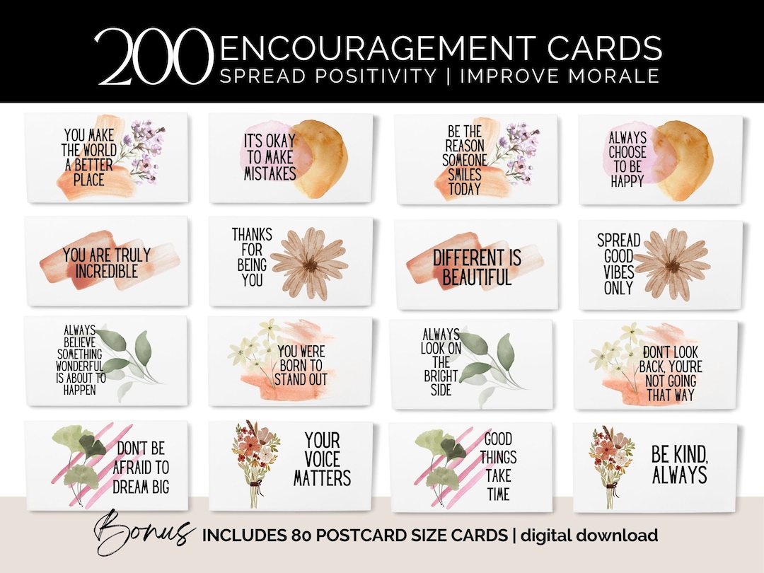 Kindness Cards for Classrooms Positive Affirmations Cards Inspirational ...