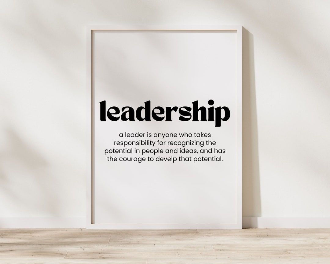 Leadership Wall Art Office Decor Women Inspirational Wall Art - Etsy