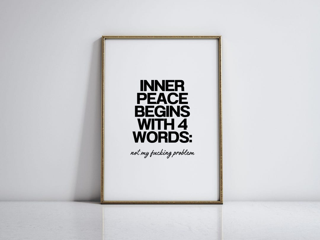 Funny Office Quotes Swear Wall Art for Workplace Prints Sarcasm ...