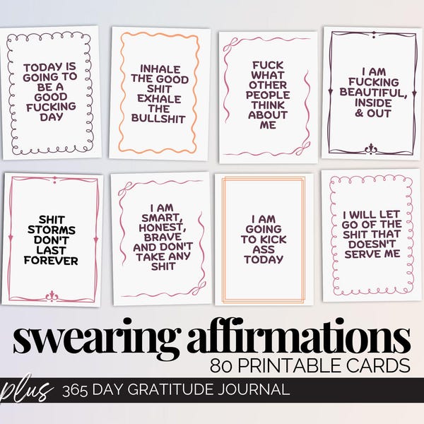 Daily Swear Quotes - Etsy