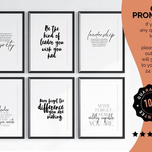 Leadership Quote Wall Art Motivational Office Decor Women Home Office ...