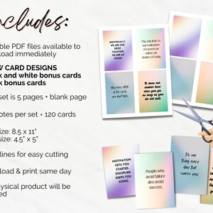 Team Appreciation Gift Cards, Printable Positive Quote Cards, Colleague ...